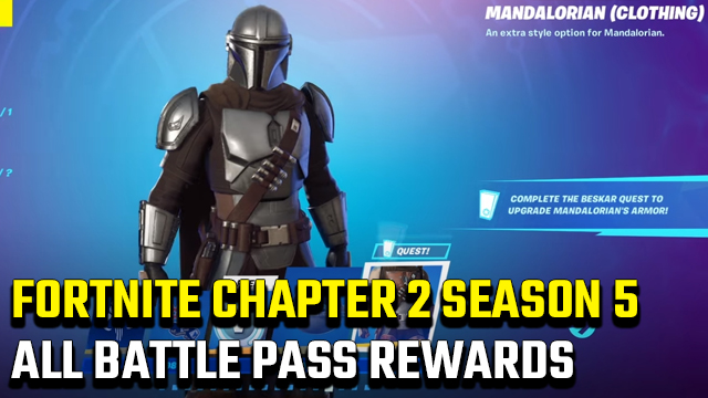 All Fortnite Chapter 2 Season 5 Battle Pass Rewards | Tiers 1-100 ...