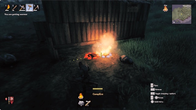 Valheim Fire Indoors | Bed needs nearby fire fix - GameRevolution