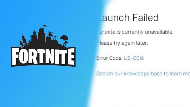 Fortnite error code LS-0016 fix - GameRevolution