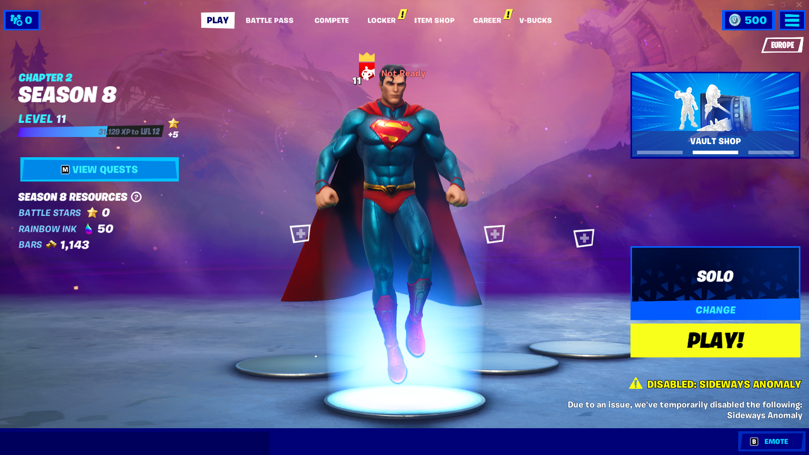 Fortnite 'Disabled: Sideways Anomaly' message explained: What does it ...