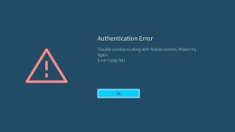  Roblox Error Code 901 How To Fix Authentication Error Message 