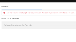 Epic Games Store: An error occurred while trying to process your ...