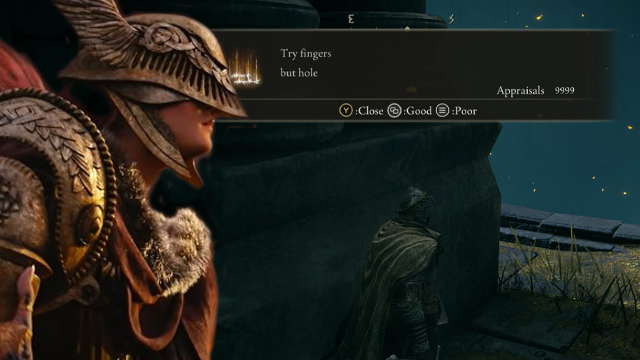 Elden Ring Messages Can't Stop Telling Players to 'Fingers But Hole ...