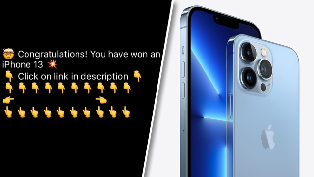 Is the Instagram ‘Congratulations! You Have Won an iPhone 13’ Real or a ...