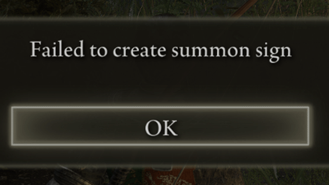 Elden Ring Failed to Create Summon Sign Error Fix - GameRevolution