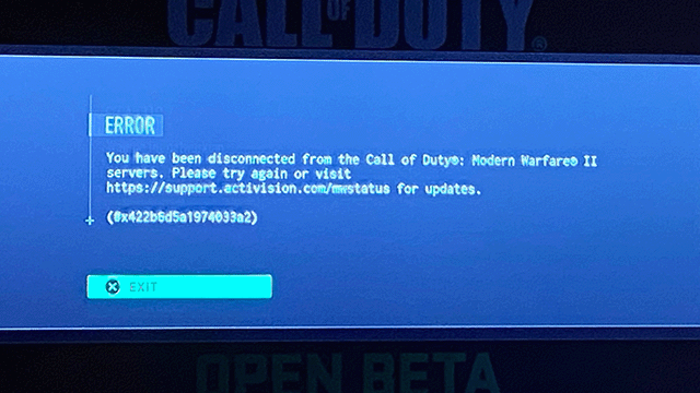 Call of Duty: Modern Warfare 2: You Have Been Disconnected from Servers ...