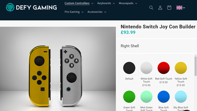 Defy Gaming Switch Pro Controller and Joy-Con Review: 'Custom Nintendo ...