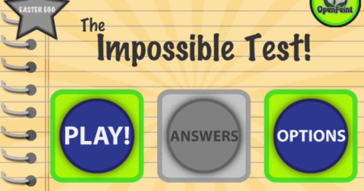 The Impossible Test News, Guides, Walkthrough, Screenshots, and Reviews ...