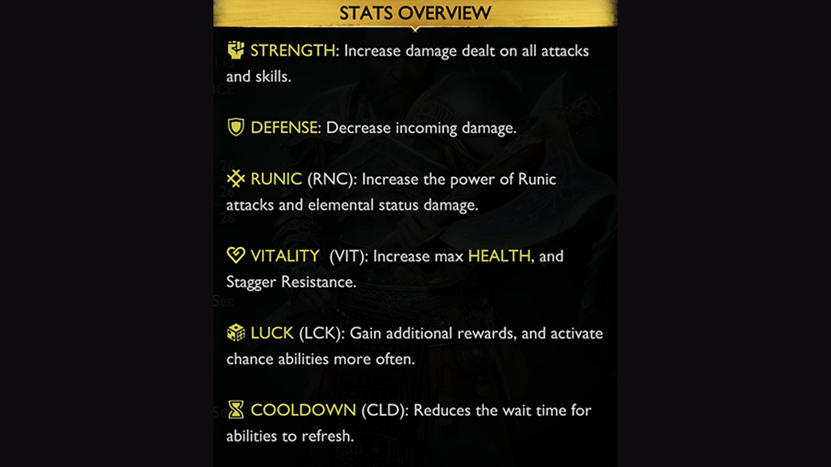 God of War Ragnarok Stats Explained: Which Stats Should I Raise ...