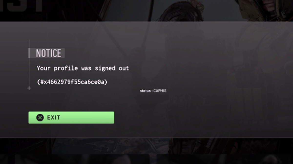 Warzone 2 Your Profile Was Signed Out Error Message Fix Gamerevolution