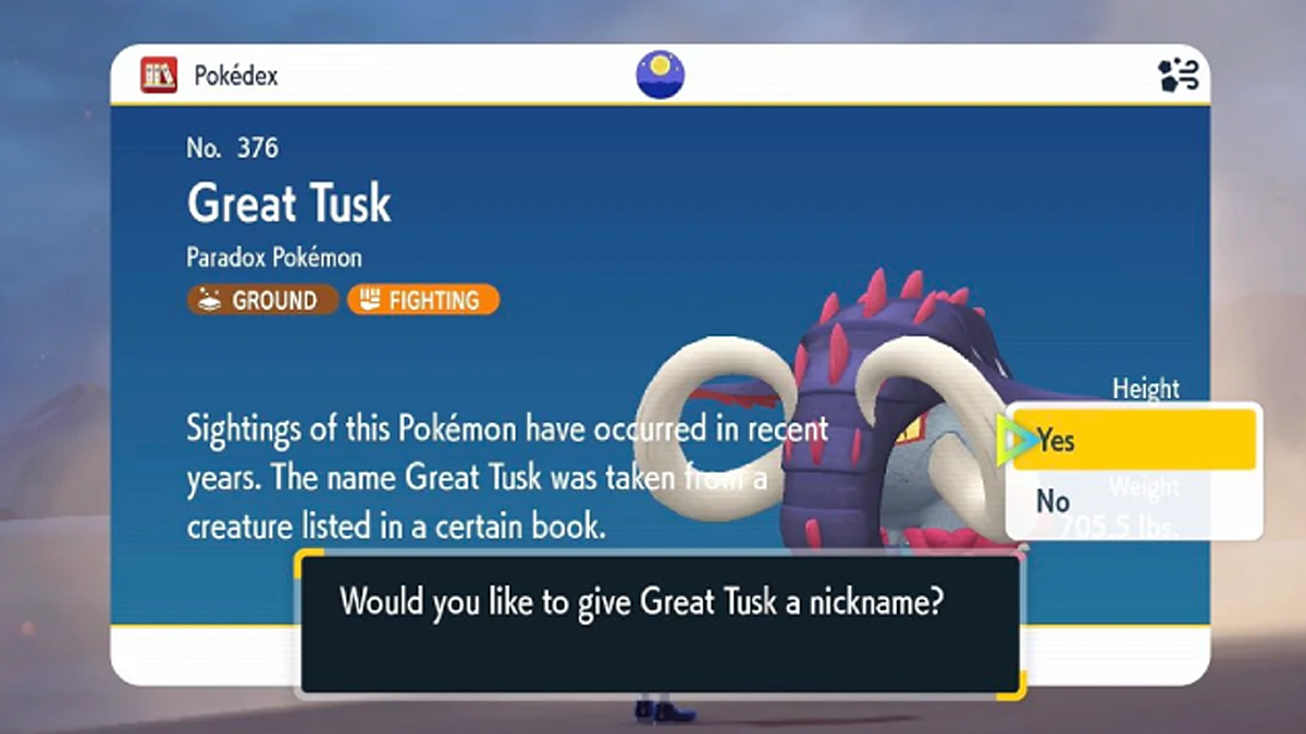 Pokemon Scarlet and Violet: How to Catch Great Tusk Titan - GameRevolution