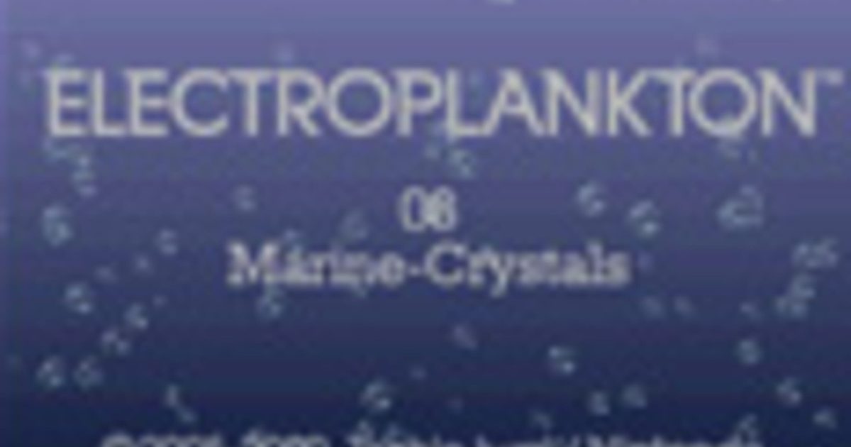 Electroplankton: Marine-Crystals News, Guides, Walkthrough, Screenshots ...