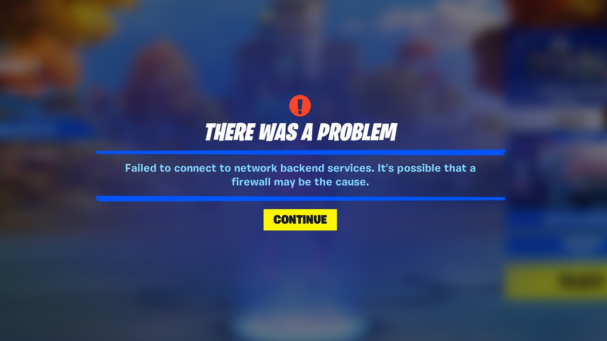 Fortnite Failed to Connect to Network Backend Services: How to Fix the Firewall Error ...