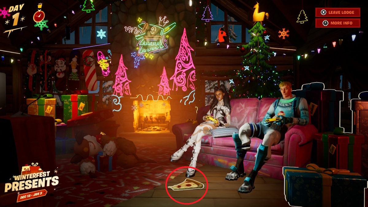 Fortnite Winterfest 2022: Where to Find Pizza in Cozy Lodge Location ...