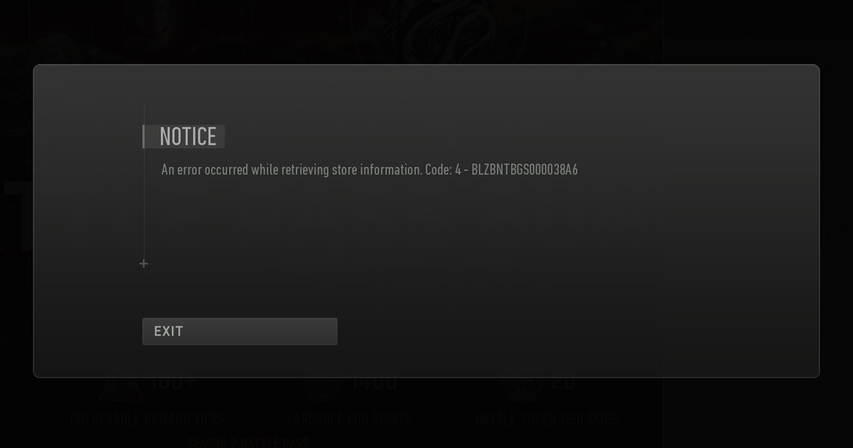 Mw2 And Warzone 2 Error Occurred While Retrieving Store Information Fix Gamerevolution