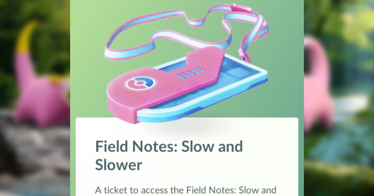 Pokemon Go Slow and Slower Research: Are the Field Notes Worth Buying ...