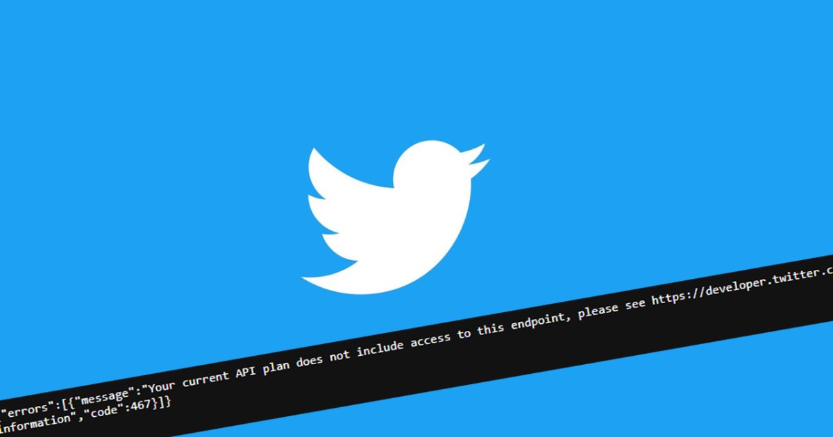 Twitter 'Your Current API Plan Does Not Include Access to This Endpoint ...