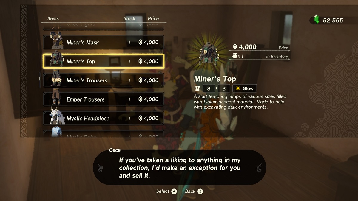 Zelda: Tears of the Kingdom Buy Back: How to Get Lost Armor and Items Back? - GameRevolution
