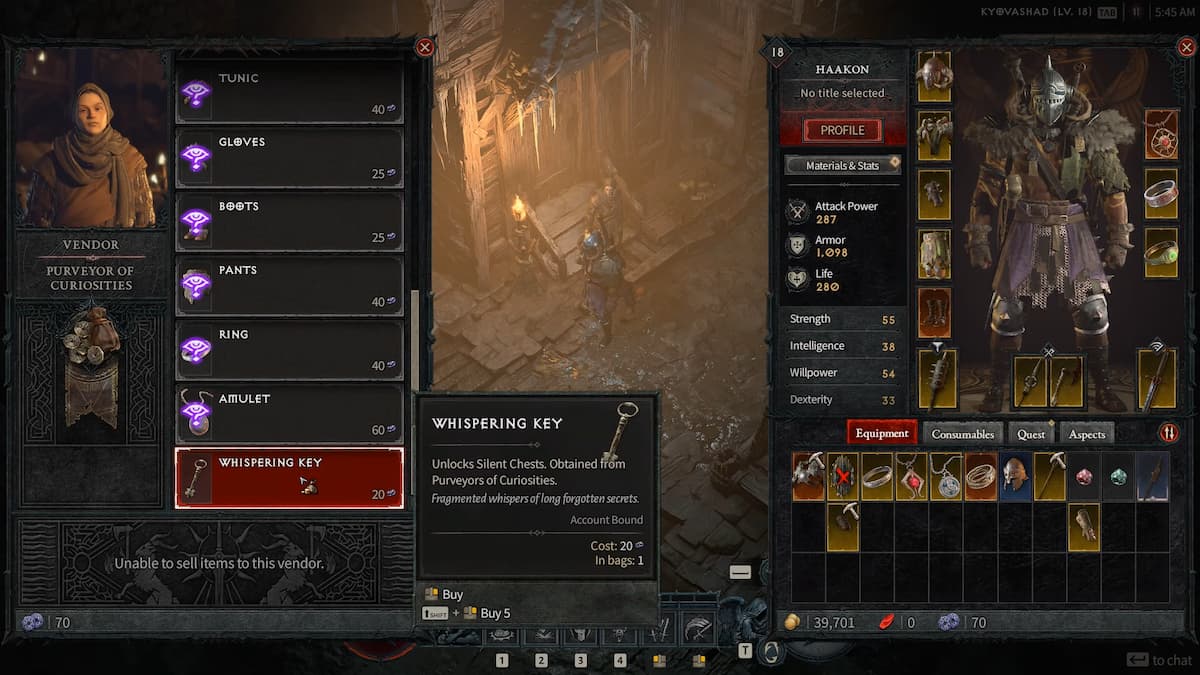 Diablo 4: How to Get Whispering Keys & Find Silent Chest Key Location ...