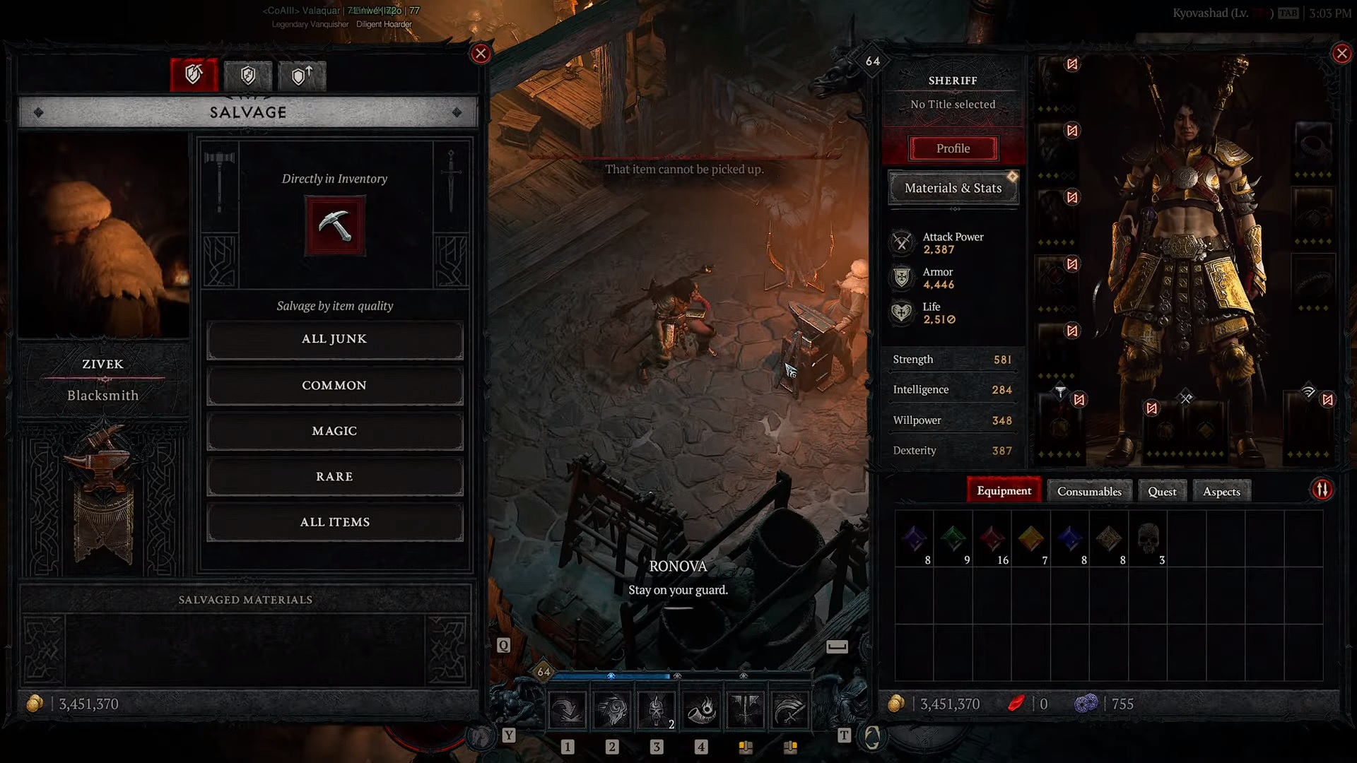 Diablo 4 Blacksmith "My Bags Are Full" Bug Fix: How to Stop "Can't Carry Anymore" Glitch ...