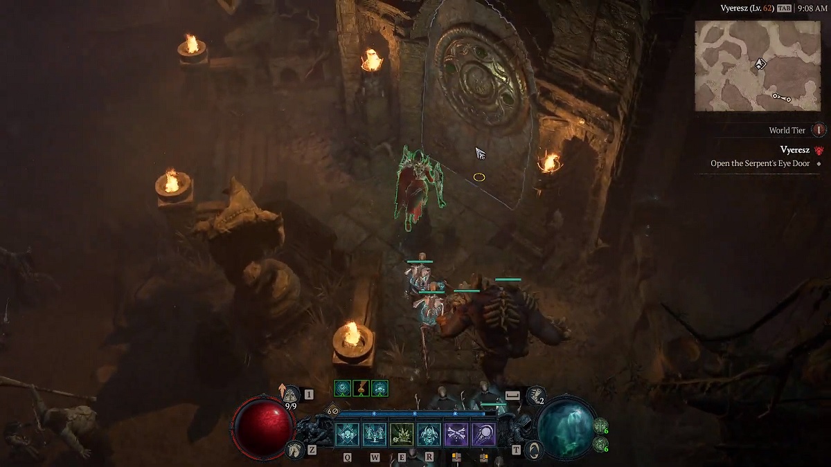 Diablo 4 Vyeresz Stronghold Bug Fix: How to Open the Serpent's Eye Door ...