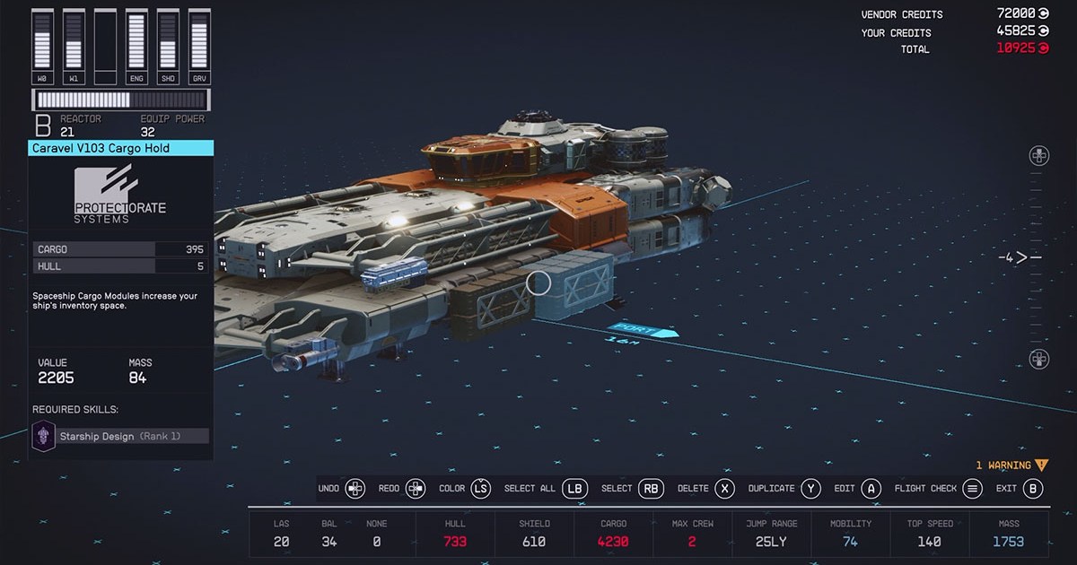 Starfield Expand Cargo Hold: How to Get Larger Ship Inventory Space ...