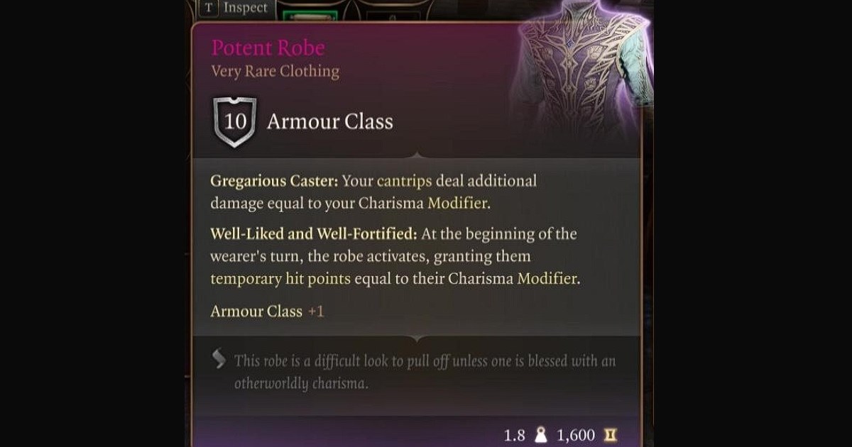 Baldur's Gate 3 Potent Robe: How to Get It in Dark Urge or Evil Playthrough - GameRevolution
