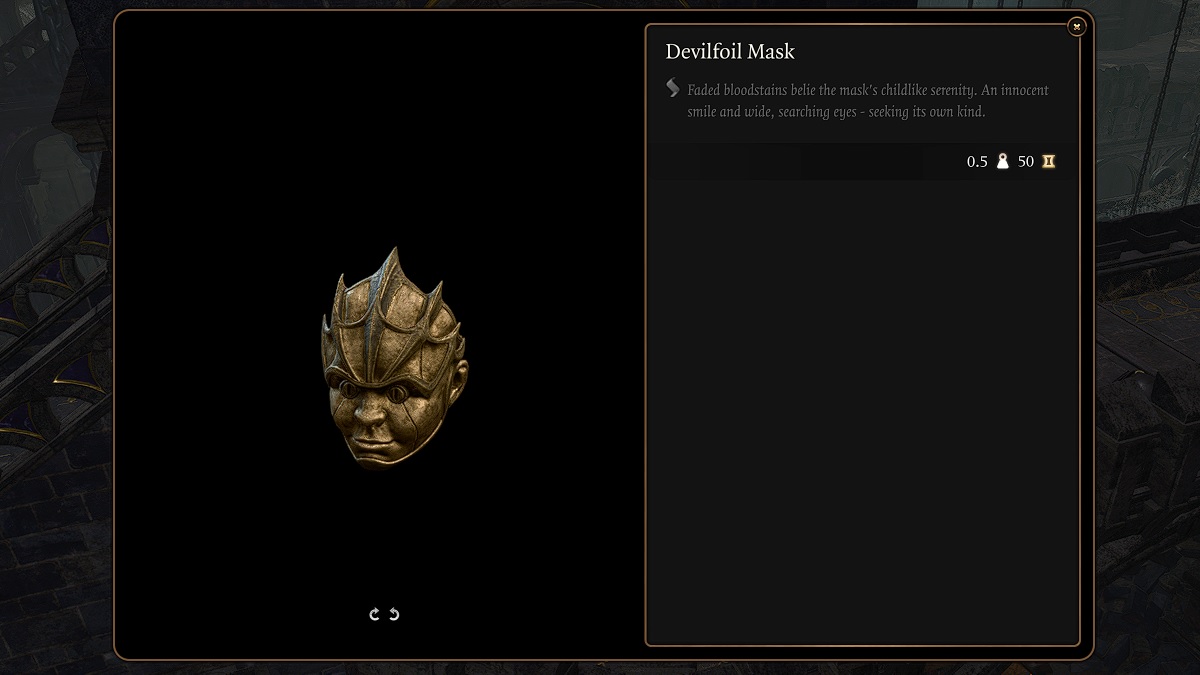 Baldur's Gate 3 Devilfoil Mask: Should I Keep or Sell Them ...