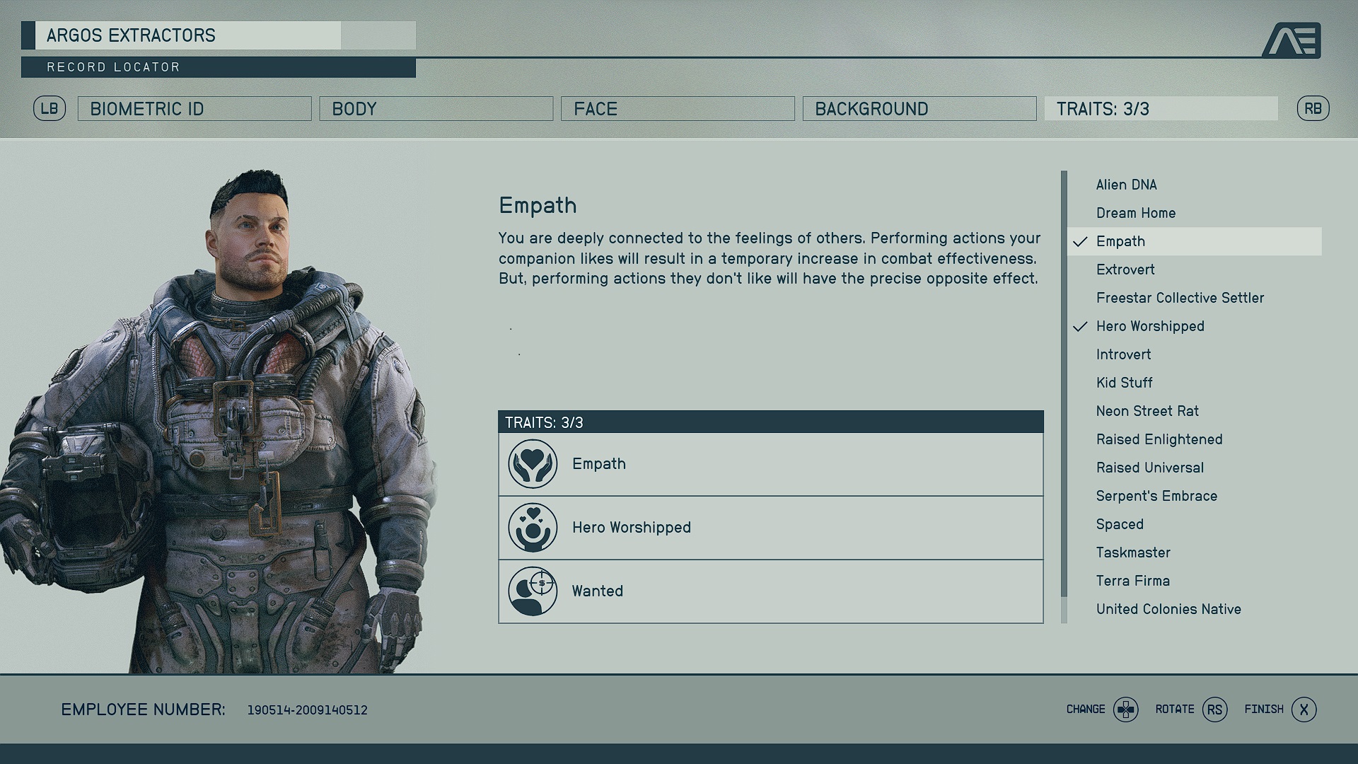 Starfield Empath Trait Explained: Self-Esteem Buff, Self-Doubt Debuff ...