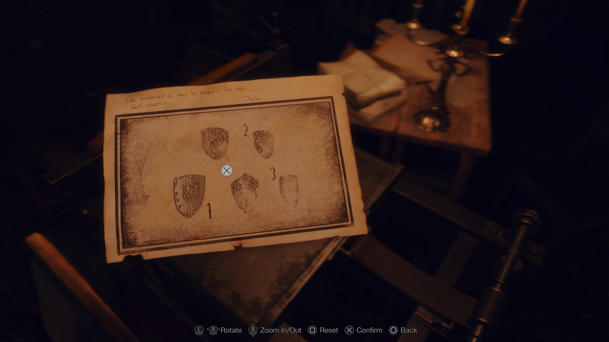RE4 Remake Separate Ways Shield Puzzle Solution - GameRevolution