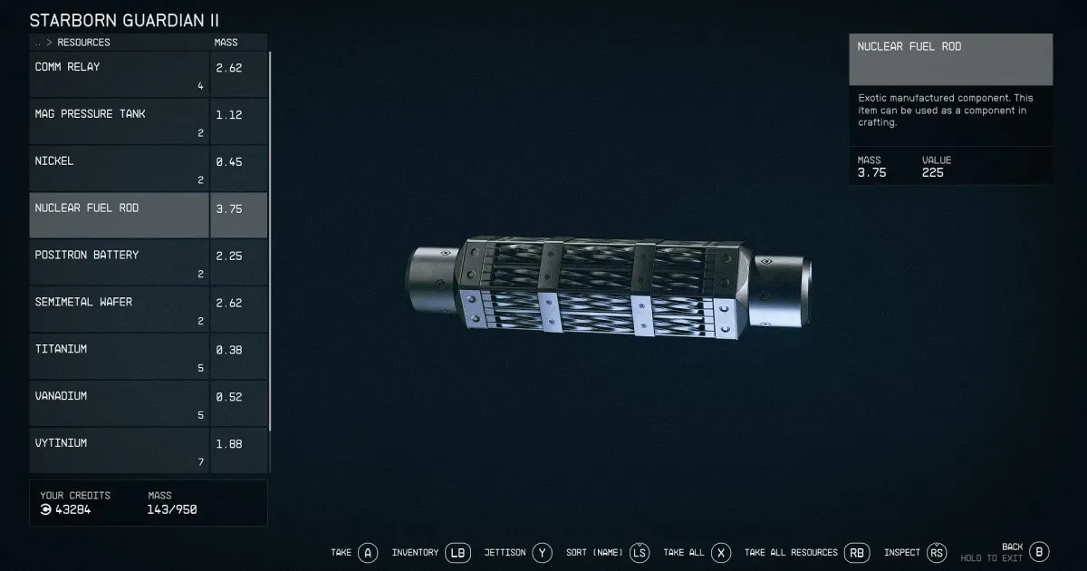 Starfield Resources Item IDs: Console Command List for Crafting ...