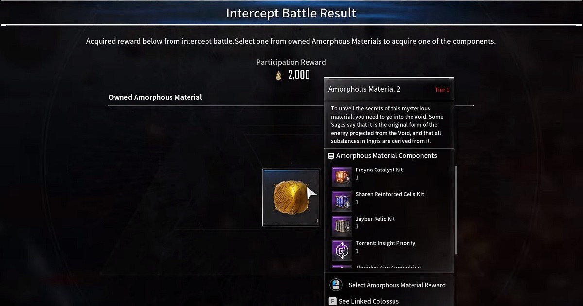 The First Descendant Amorphous Material: How to Get Descendants ...