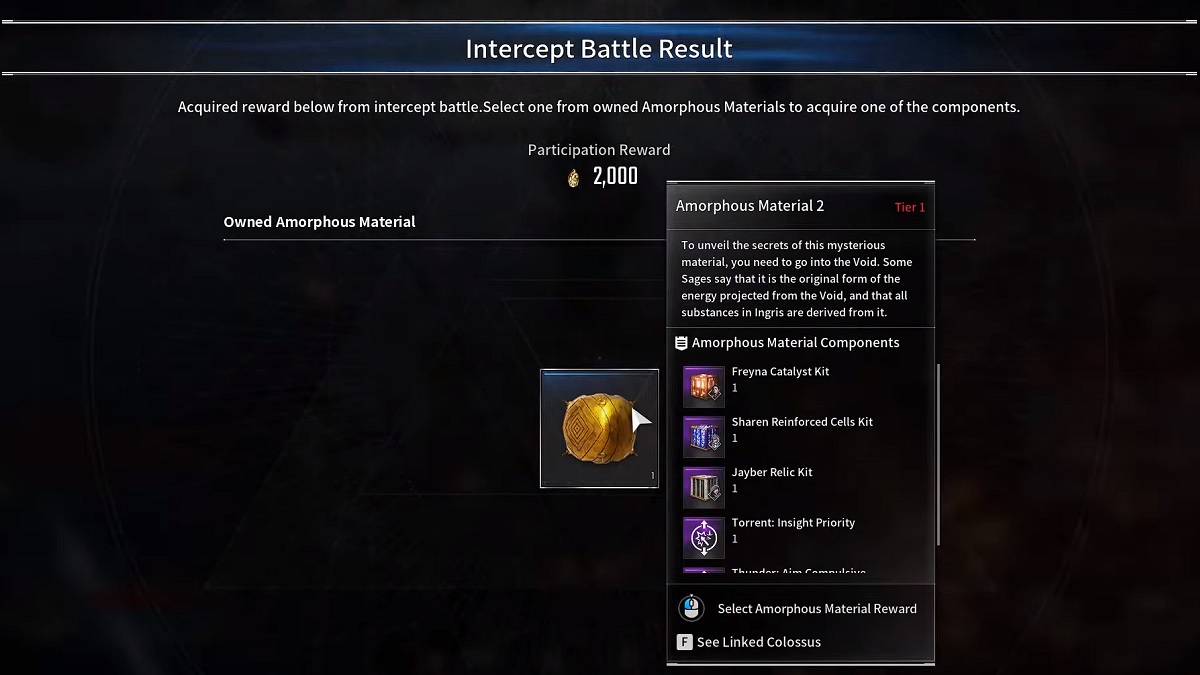 The First Descendant Amorphous Material: How to Get Descendants ...