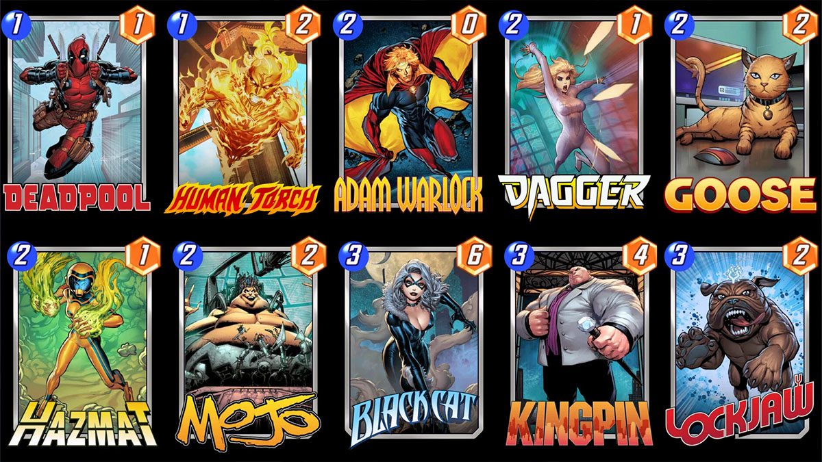 Marvel Snap Deadpool Variants List - GameRevolution