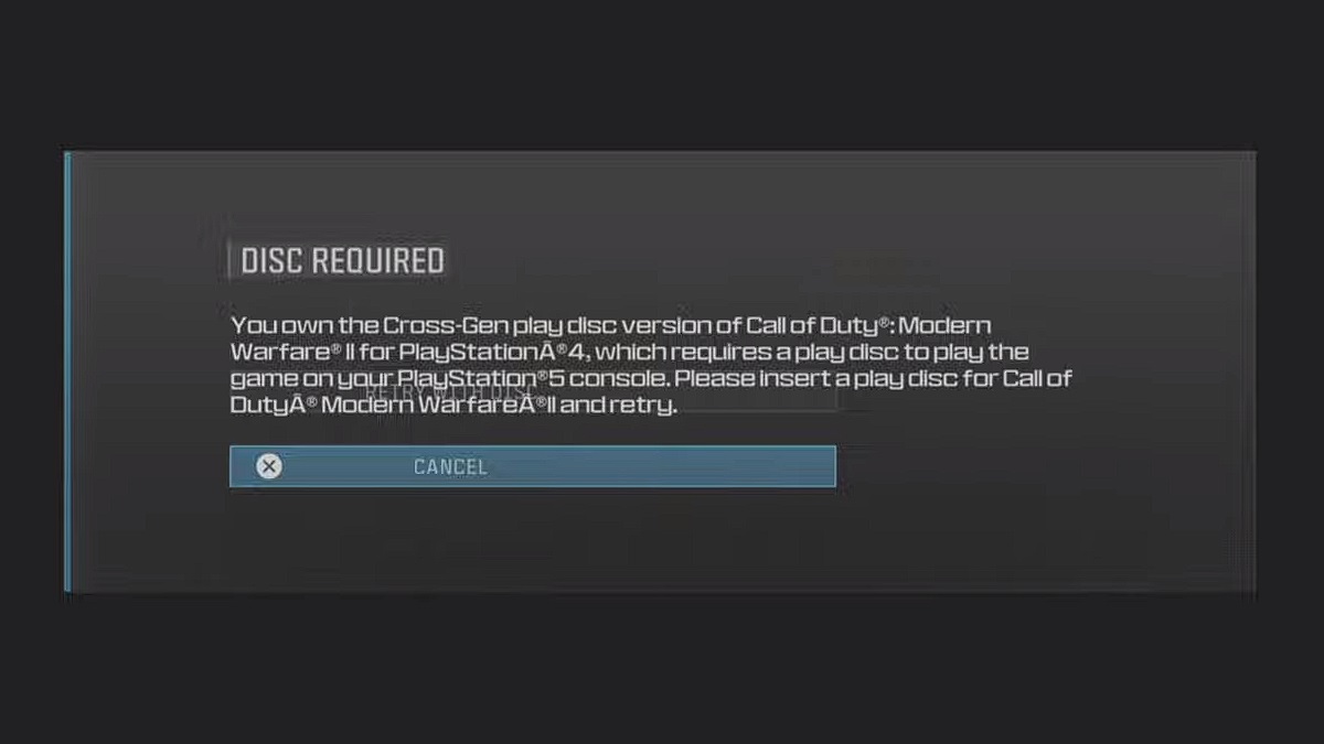 Modern Warfare 3 Disc Required Bug: How to Fix Cross-Gen PS5 Error ...