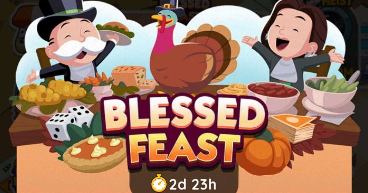 Monopoly Go Blessed Feast Milestones and Rewards List for November 21-24, 2023 - GameRevolution