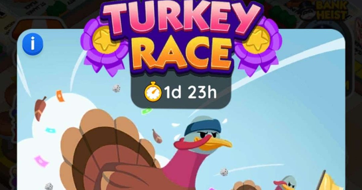 Monopoly Go Turkey Race Tournament Rewards List for November 22-24 ...