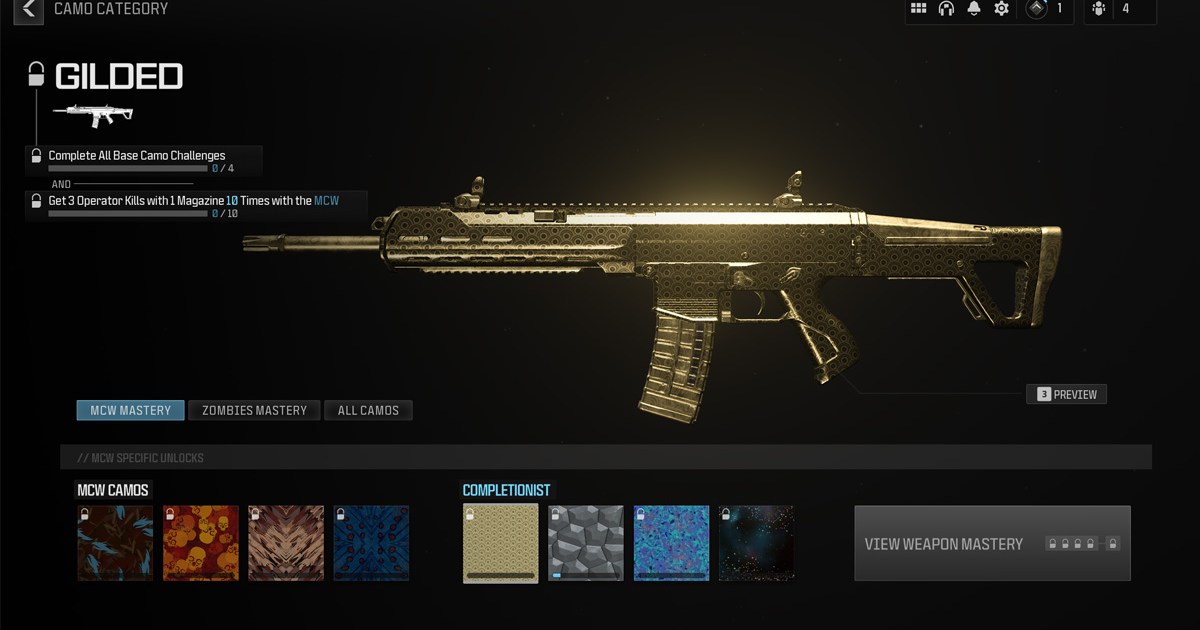 MW3: How To Get Gold Guns & Level Them up Quickly - GameRevolution