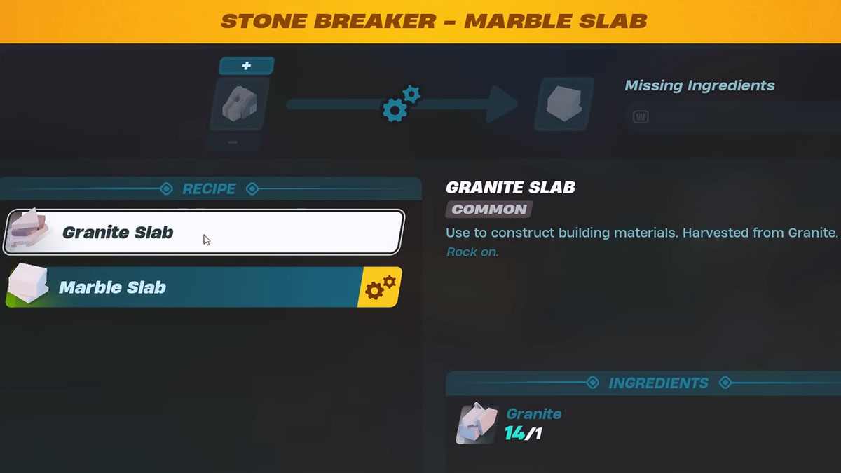 Lego Fortnite: How to Get Granite Slabs - GameRevolution