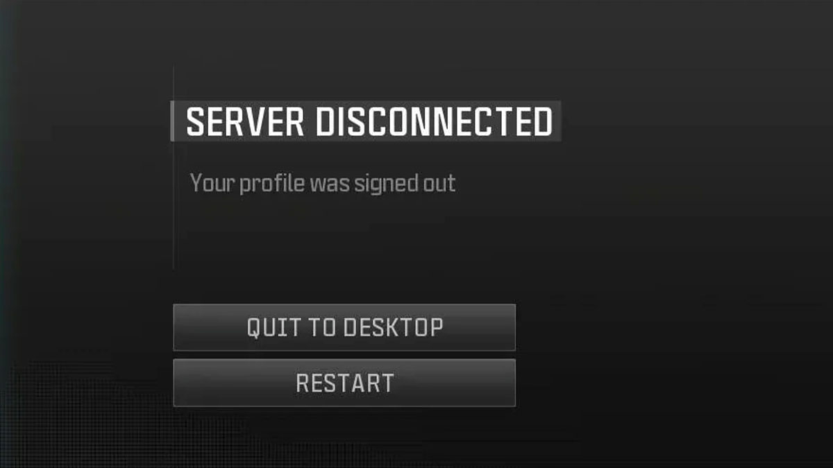 Modern Warfare 3: Your Profile Was Signed Out Error Fix - GameRevolution