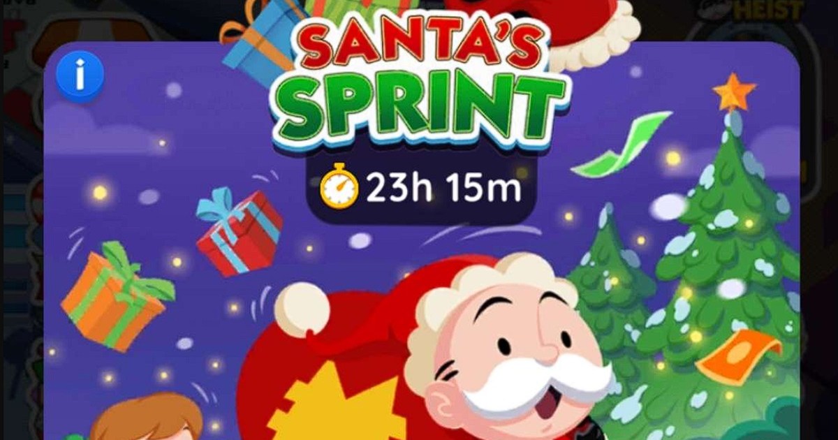 Monopoly Go Santa's Sprint Tournament Rewards List for December 19-20 ...