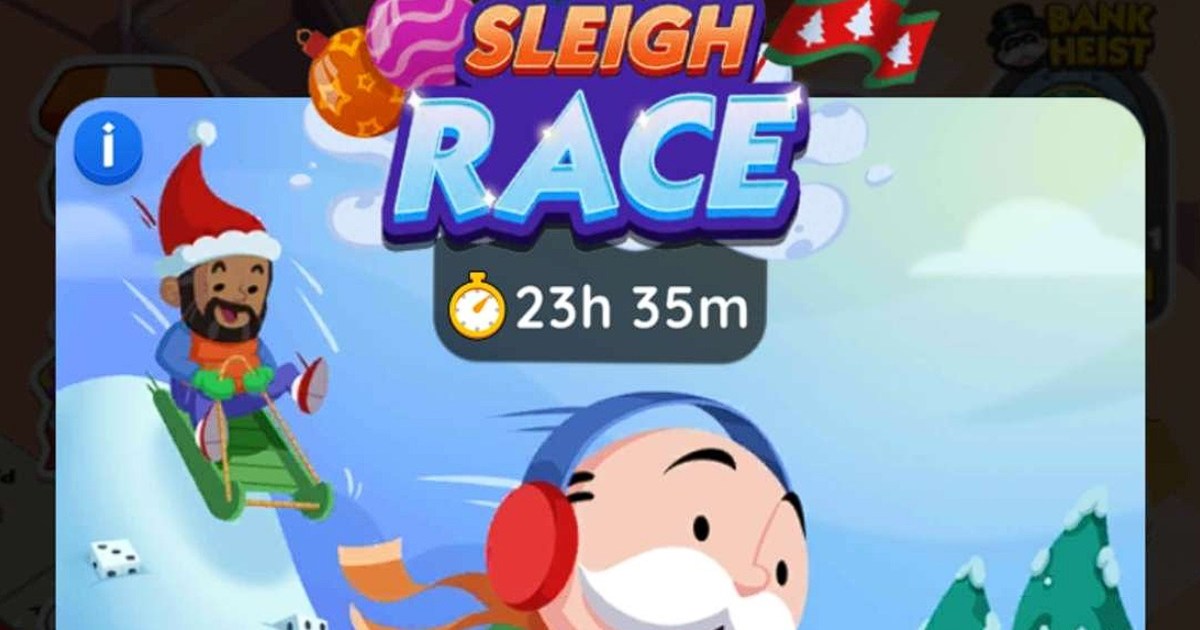 Monopoly Go Sleigh Race Tournament Rewards List - GameRevolution