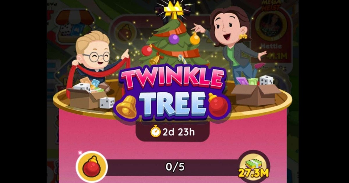 Monopoly Go Twinkle Tree Milestones and Rewards List for December 12-15 ...
