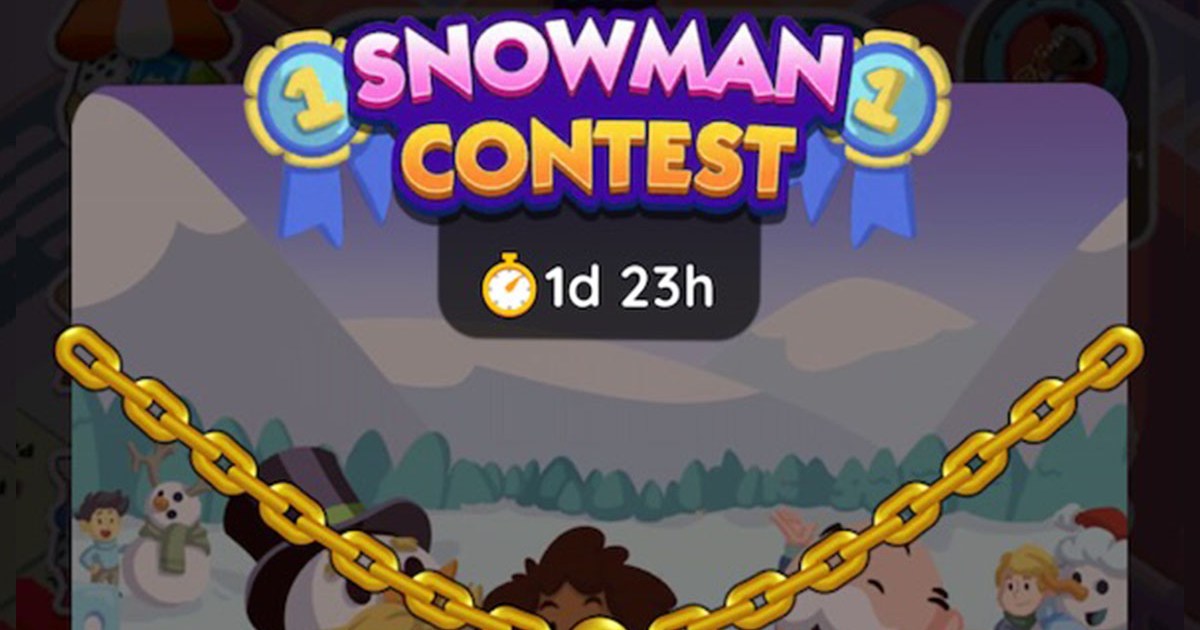 Monopoly Go Snowman Contest Milestones and Rewards List for January 16 ...