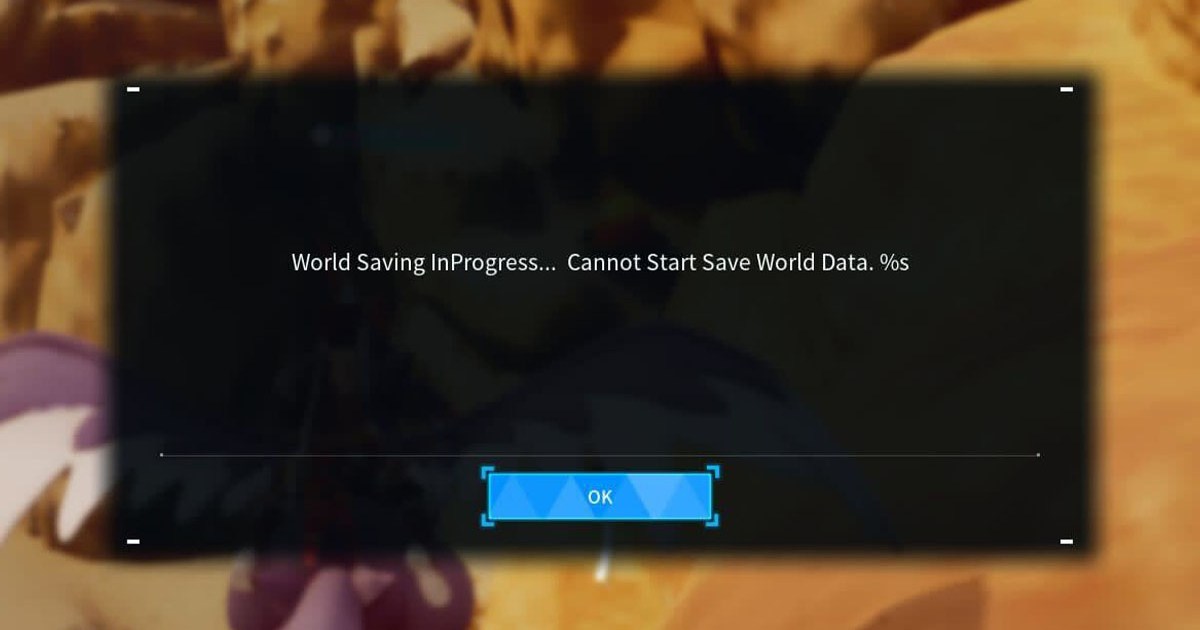 Palworld: World Saving InProgress Cannot Start Save World Data Error Fix - GameRevolution