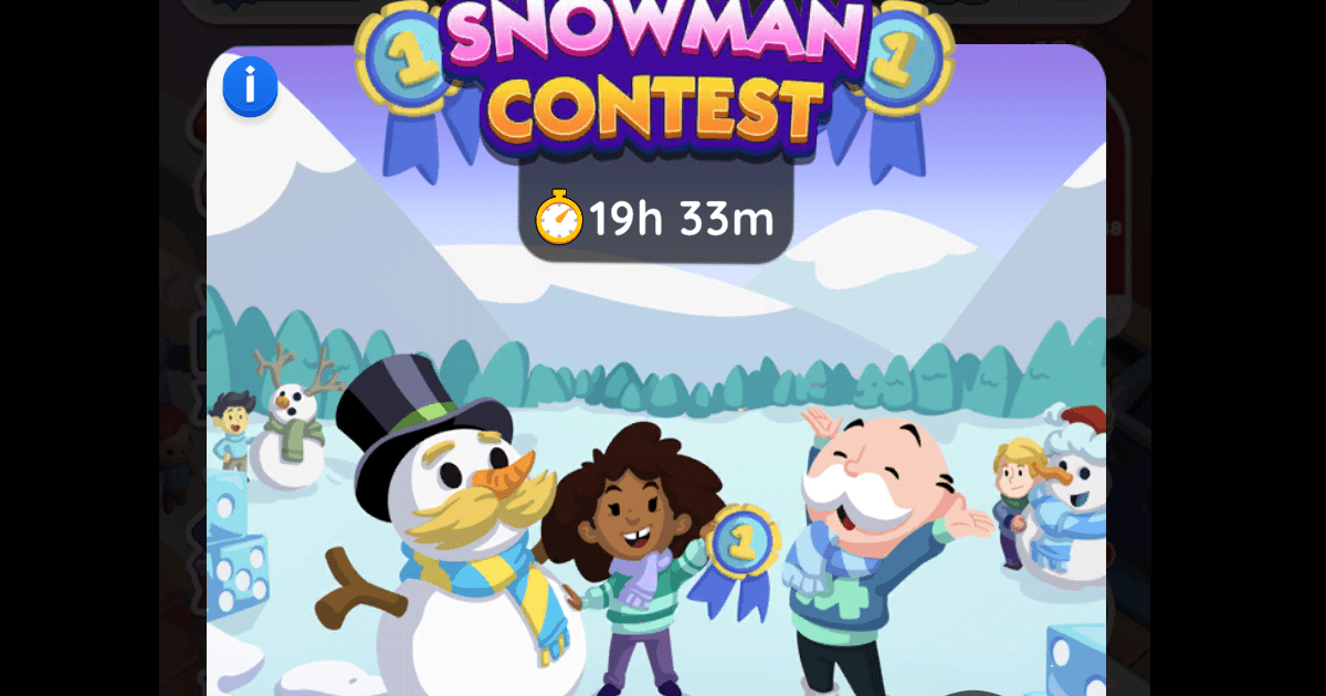 Monopoly Go Snowman Contest Milestones and Rewards List for January 21 ...