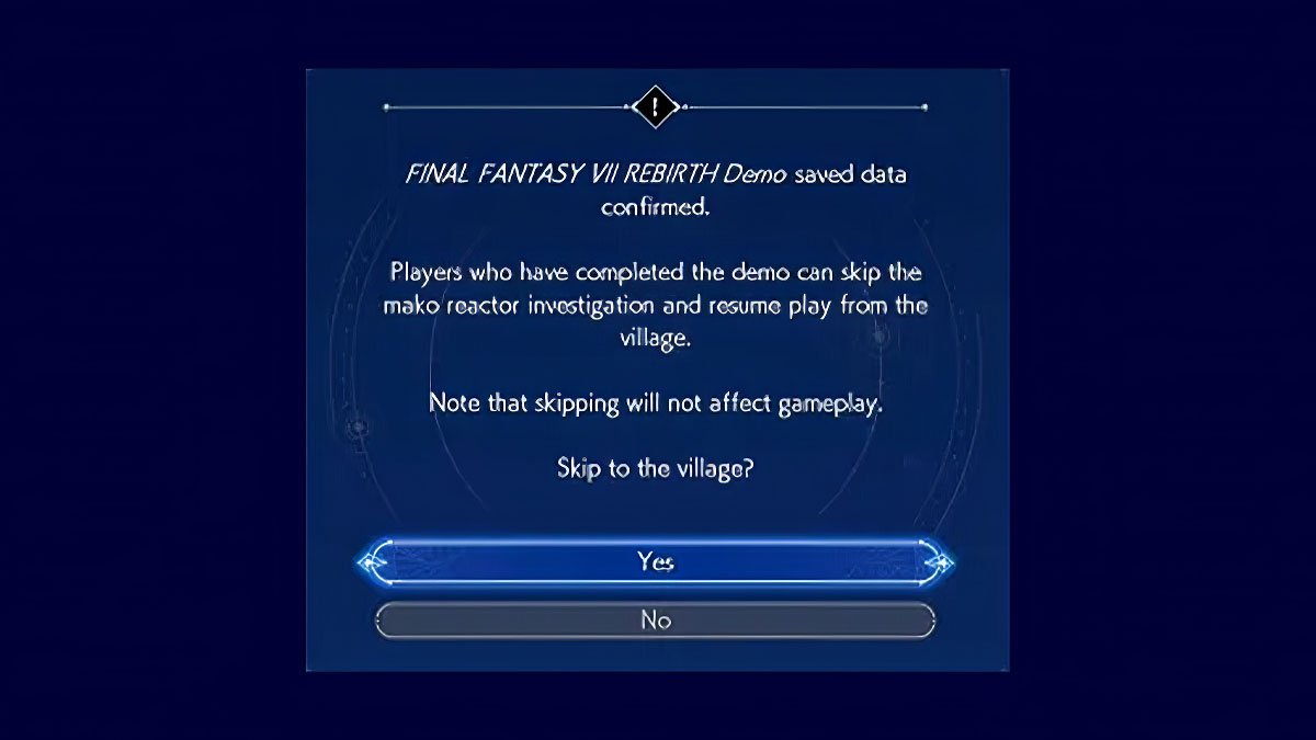 FF7 Rebirth Skip Chapter 1: Can You Skip Nibelheim Flashback? - GameRevolution