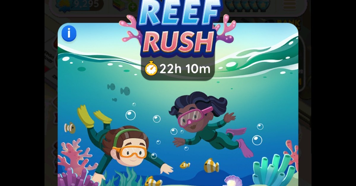 Monopoly Go Reef Rush Milestones and Rewards List for March 2-4, 2024 ...