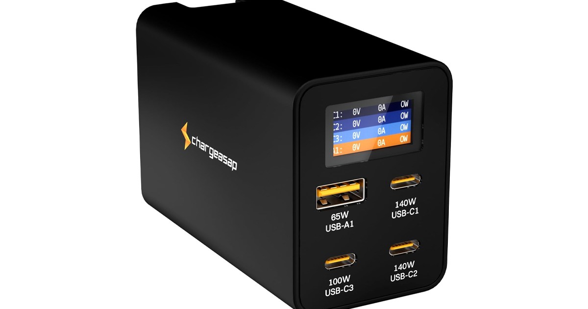 Chargeasap Zeus 280W USB-C GaN Charger Review - GameRevolution