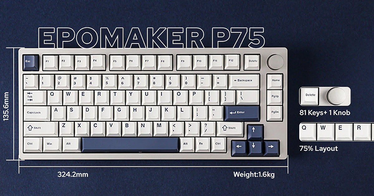 Epomaker P75 Keyboard Review - GameRevolution